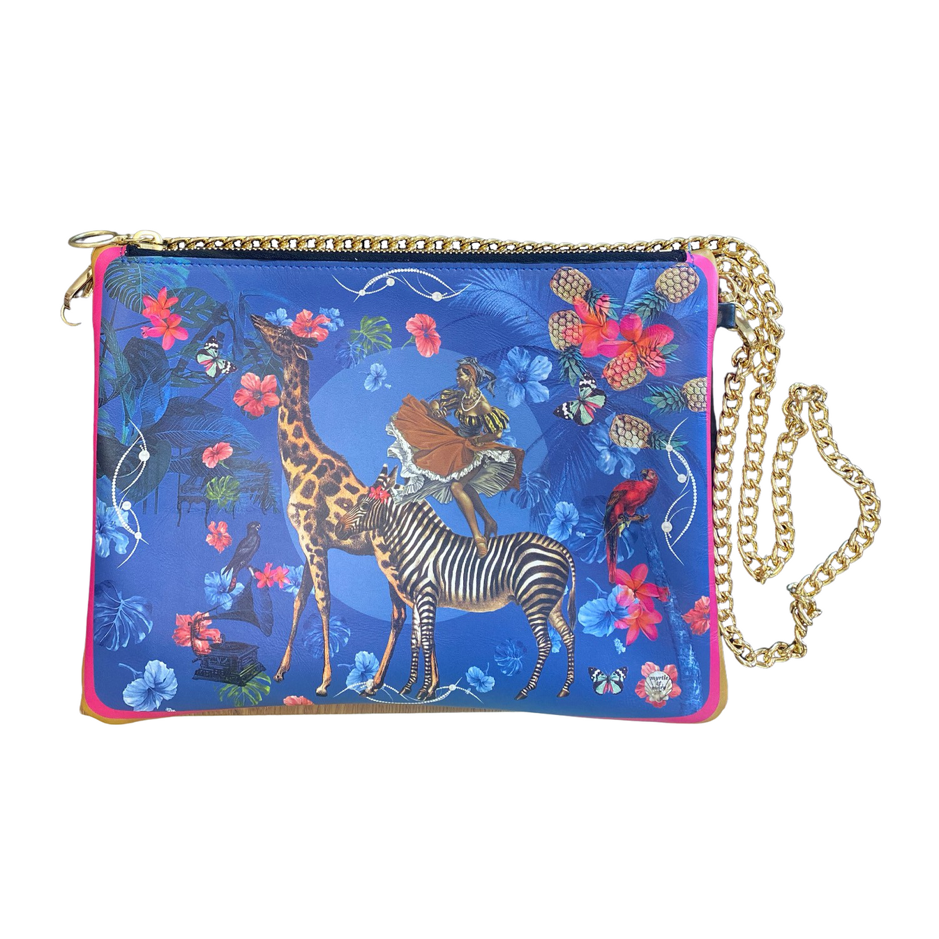 RiRi Aqua Cross Body Handbag - Made from 100% Nappa Leather – Myrtle & Mary